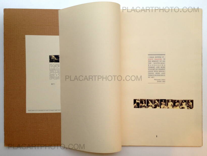 Jean Charles Blanc: White Shadow. 84 photographs by Jessie Bee (Signed ...