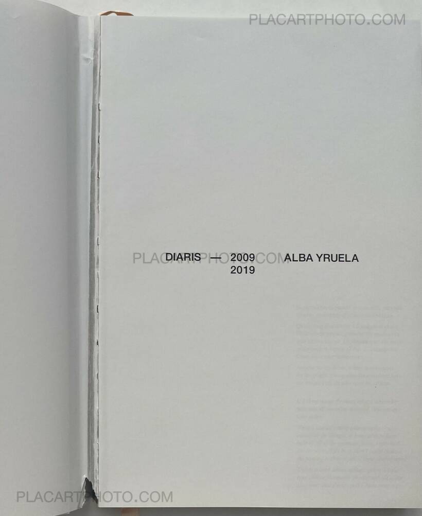Alba Yruela: DIARIES 2009-2019, Terranova, 2021 | Bookshop Le Plac'Art ...